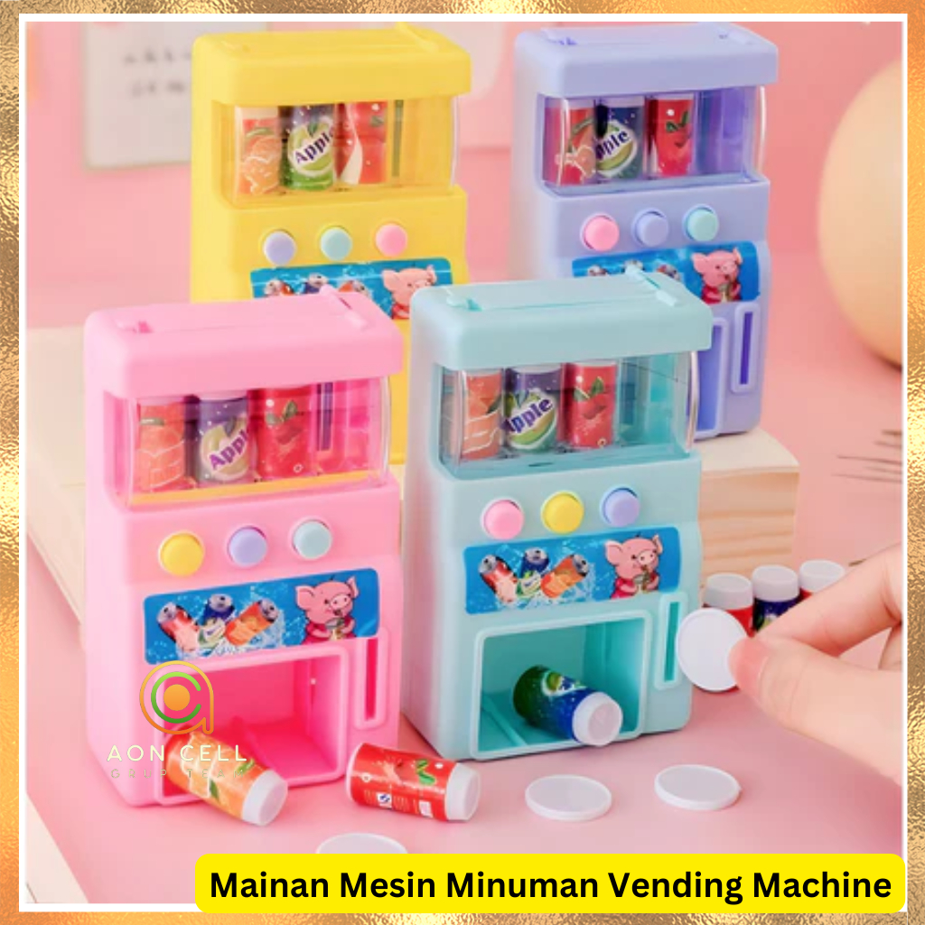 Jual Mainan Anak MESIN MINUMAN Soda Otomatis - Mini Vending Machine ...