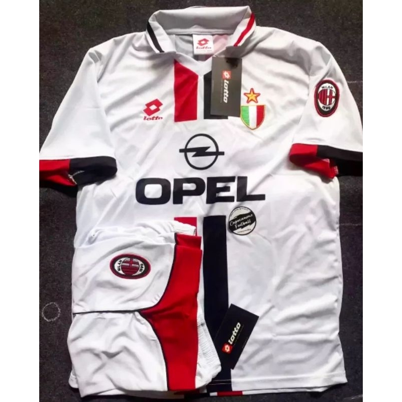 Jual JERSEY AC MILAN 1996 1997 96 97 Opel 1995 95 1998 Opel RETRO ...