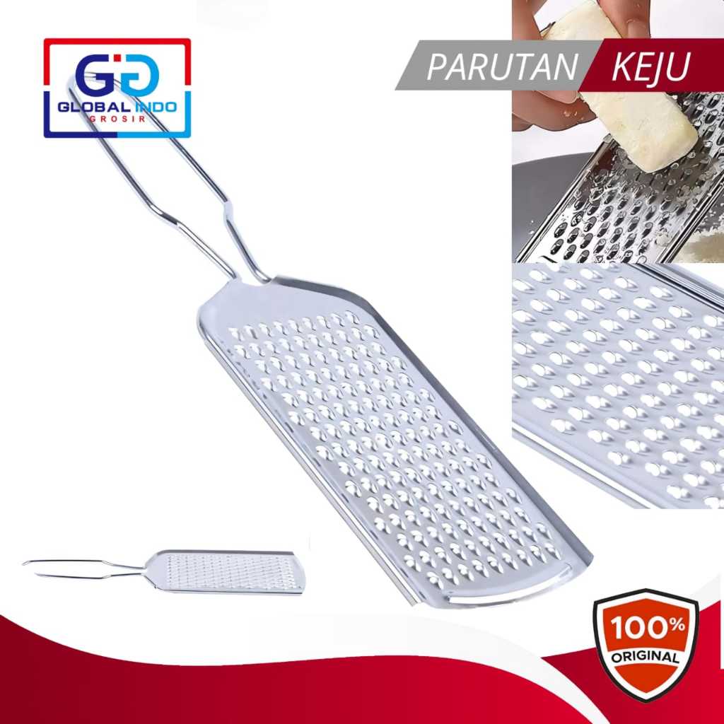 Jual Parutan keju Stainless 21 cm Parutan Keju Coklat Kentang Wortel ...
