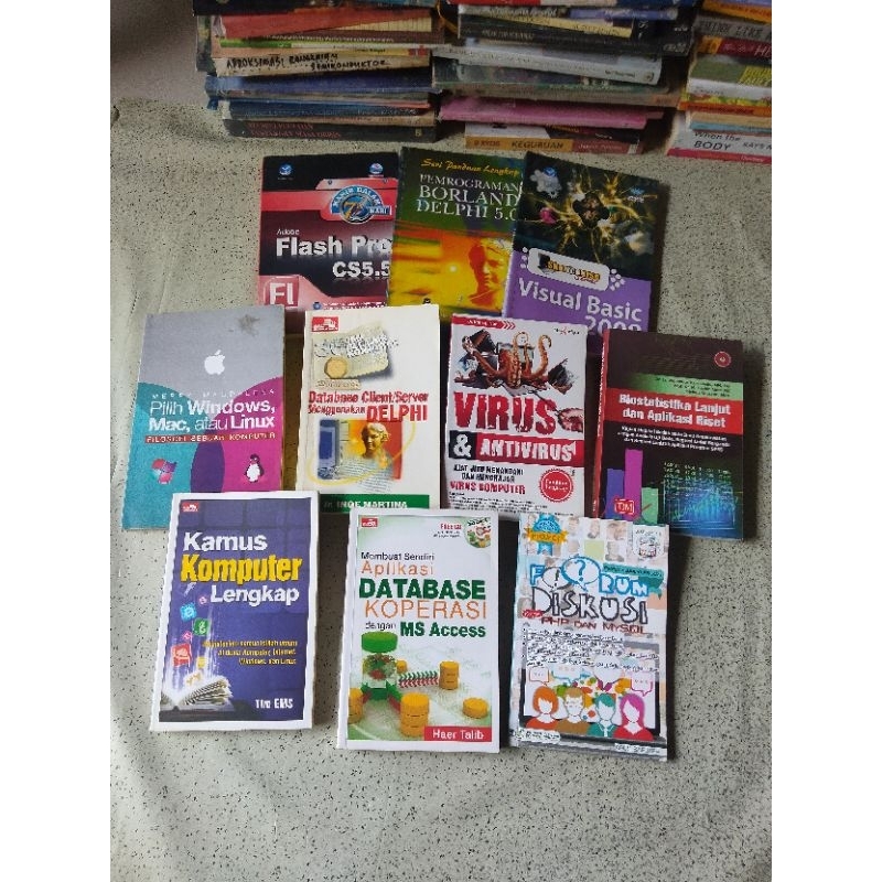 Jual Buku Varian Komputer, Adobe FLASH PRO CS5.5, Pemrograman BORLAND DELPHI 5.0, VISUAL BASIC ...