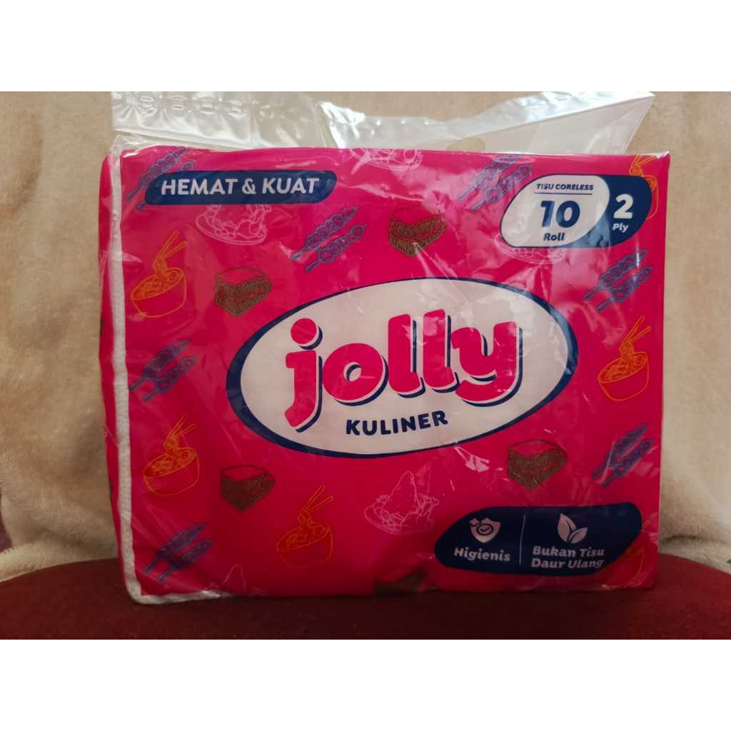 Jual Tissue jolly coreless/ Tissue gulung/ Tissue kuliner (isi 10 roll ...
