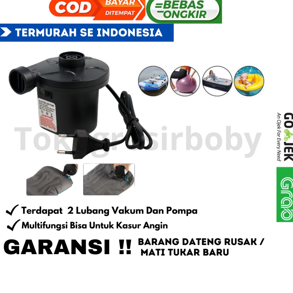 Jual Harga Grosir Pompa Angin Listrik Electric Air Pump Untuk Kolam Renang Kasur Vakum Hisap 5W ...