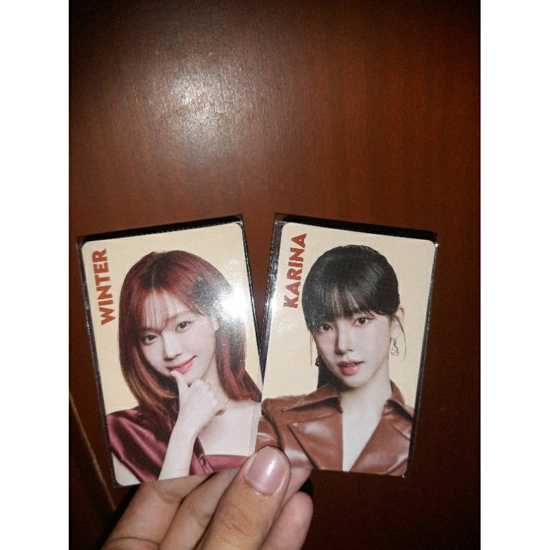 Jual PHOTOCARD OFFICIAL AESPA X NABATI WINTER KARINA, BLACKPINK OT4 JISOO OFFICIAL | Shopee ...