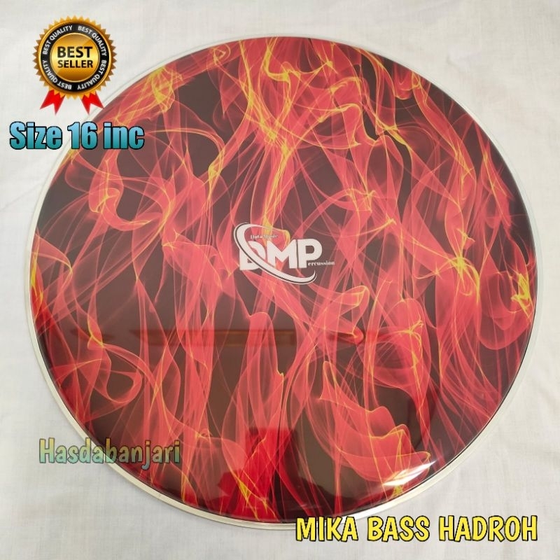 Jual Mika Bass Hadroh DMP Duta music percussion 16 inchi/40cm motif ...