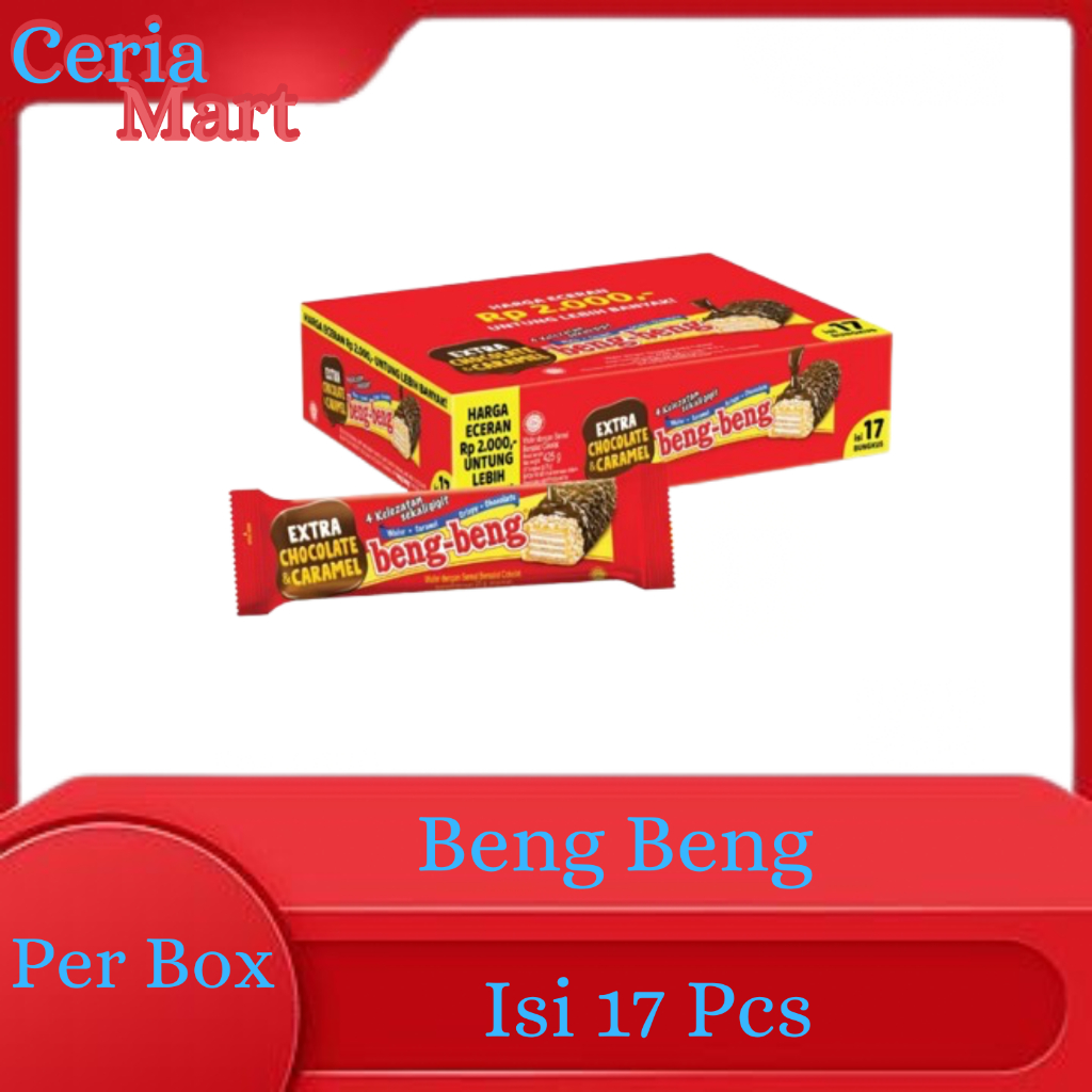 Jual BENGBENG/ BENG BENG / COKLAT KARAMEL MELTED 1 BOX ISI 17PCS ...