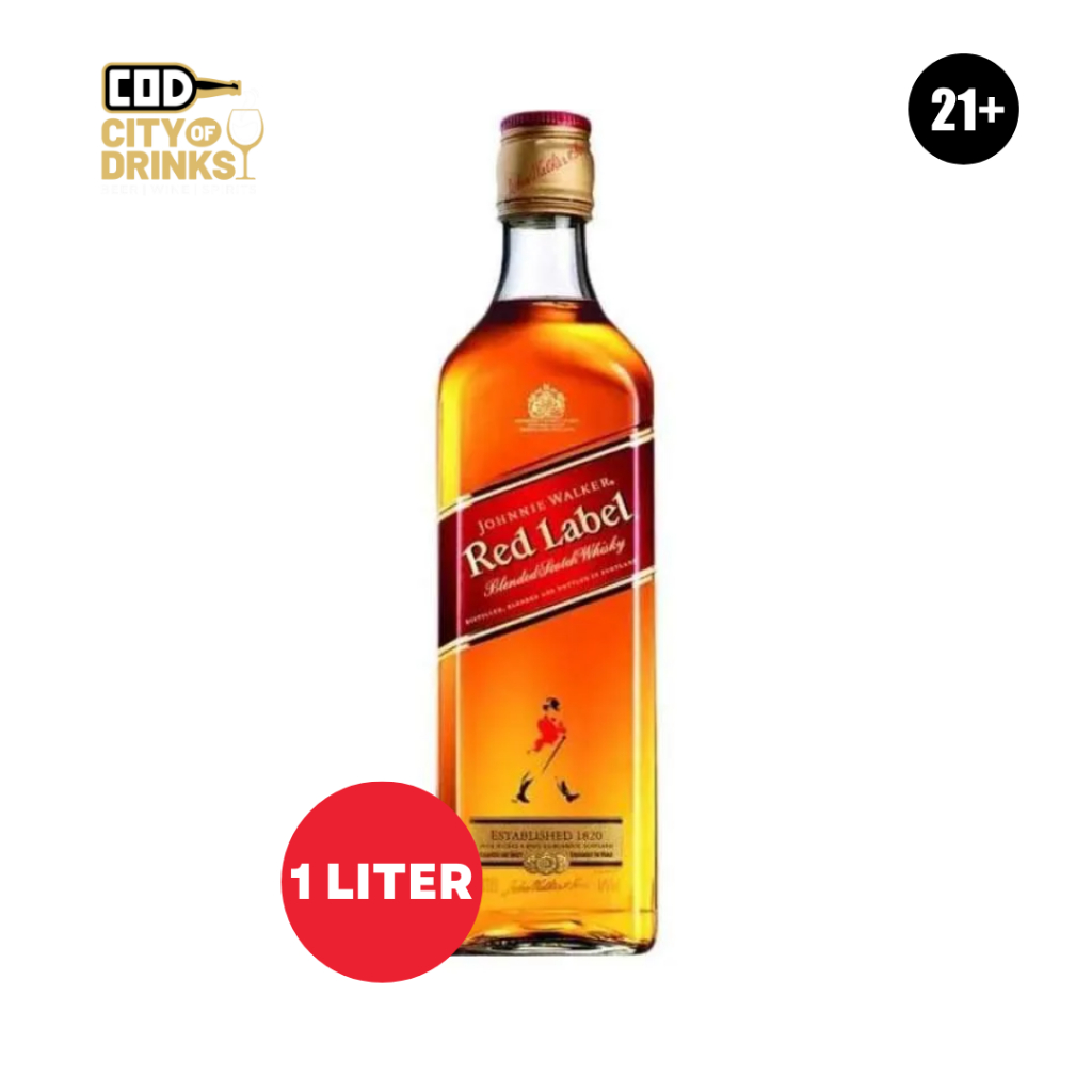 Jual Johnnie Walker Red Label 1 Liter | Shopee Indonesia