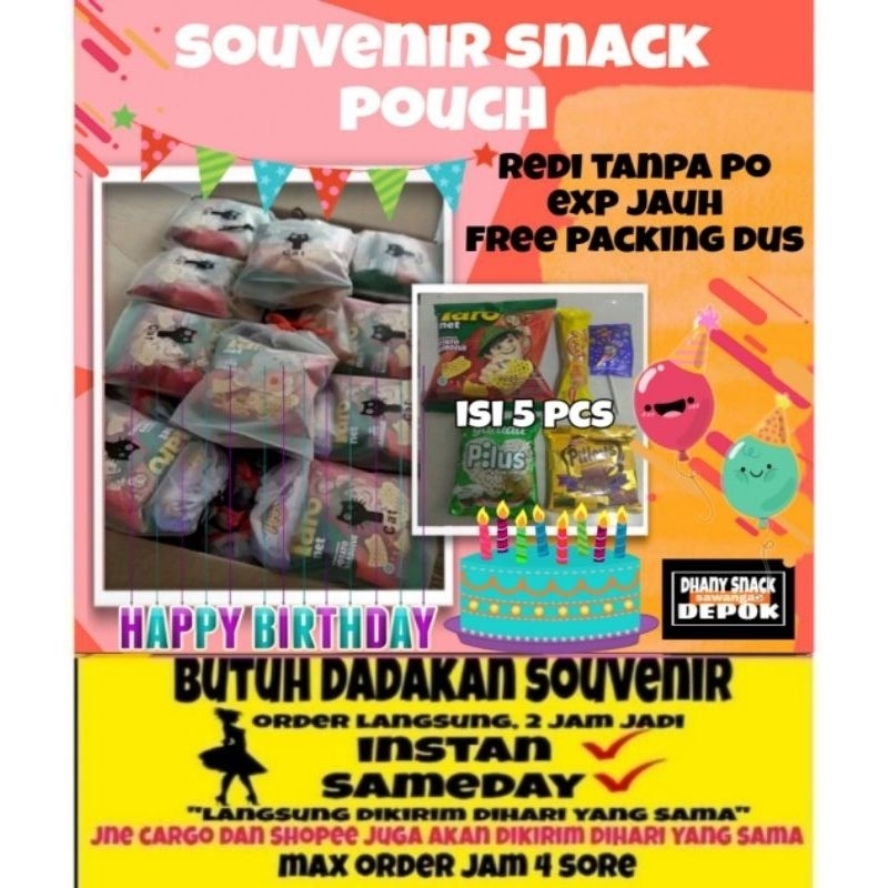 Jual Paket snack ultah Buy 35 free 1 pouch /paket snack ulang tahun ...