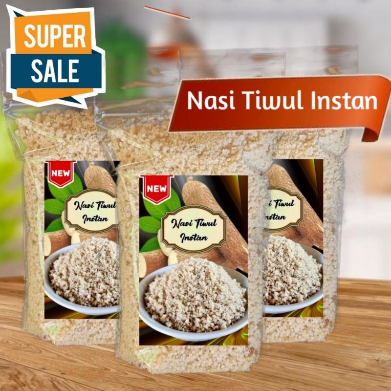 Jual Nasi Tiwul Instan Gurih 500 gram | Shopee Indonesia