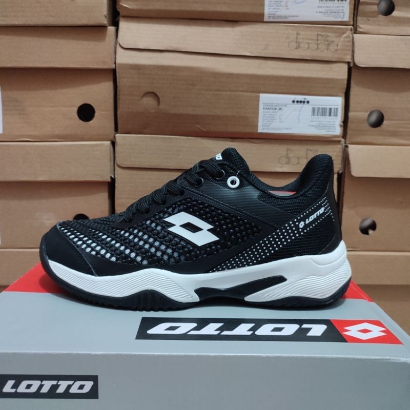 Jual Sepatu Lotto Bruce Badminton/Tennis - Black | Shopee Indonesia