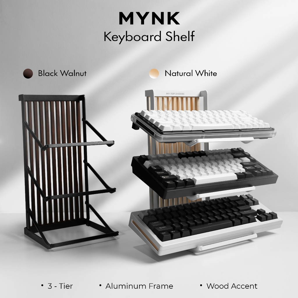 Jual MYNK Keyboard Shelf 3 Tier / Keyboard Display Stand / Keyboard ...