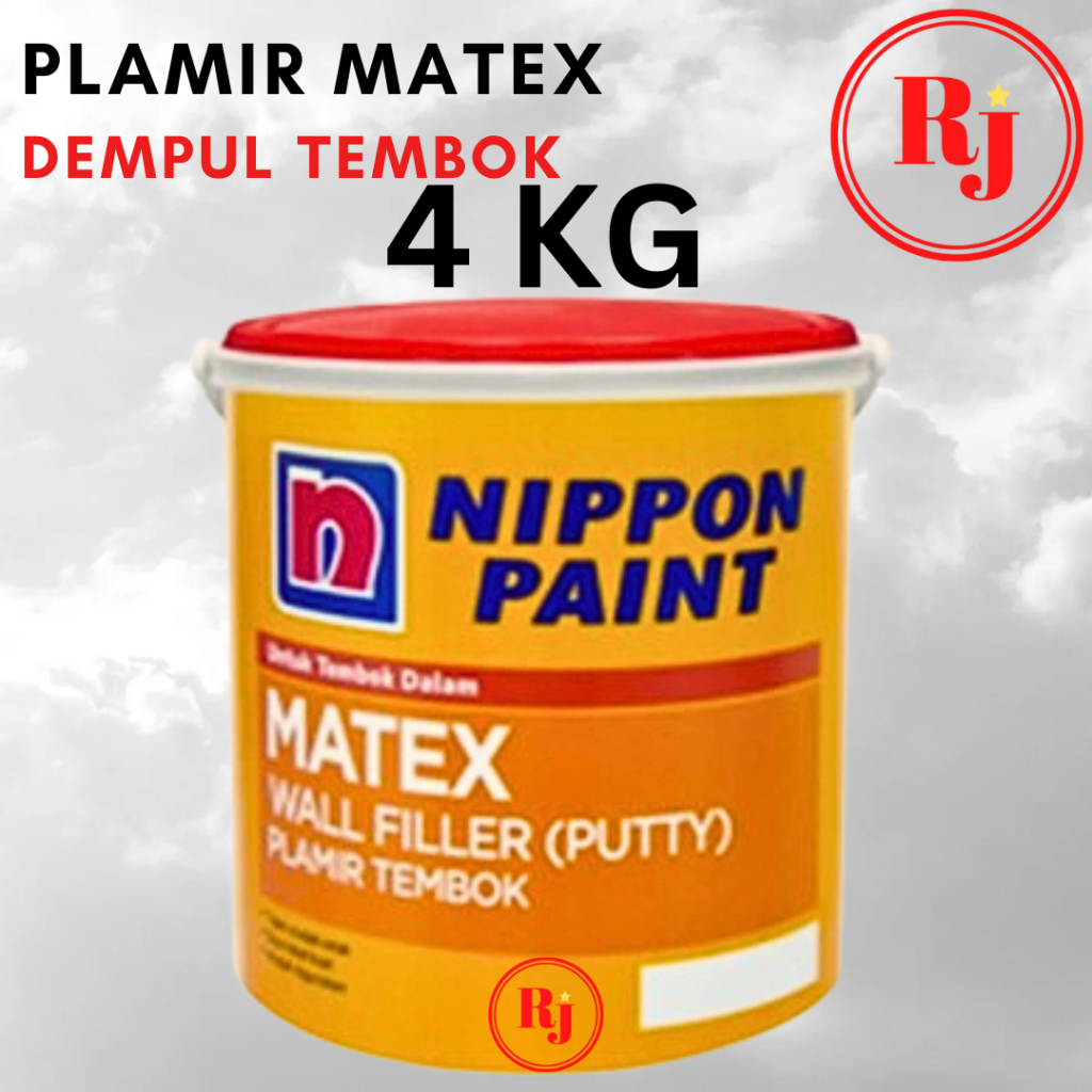 Jual PLAMIR/DEMPUL DINDING/TEMBOK MATEX PUTTY NIPPON PAINT 4 KG | Shopee Indonesia