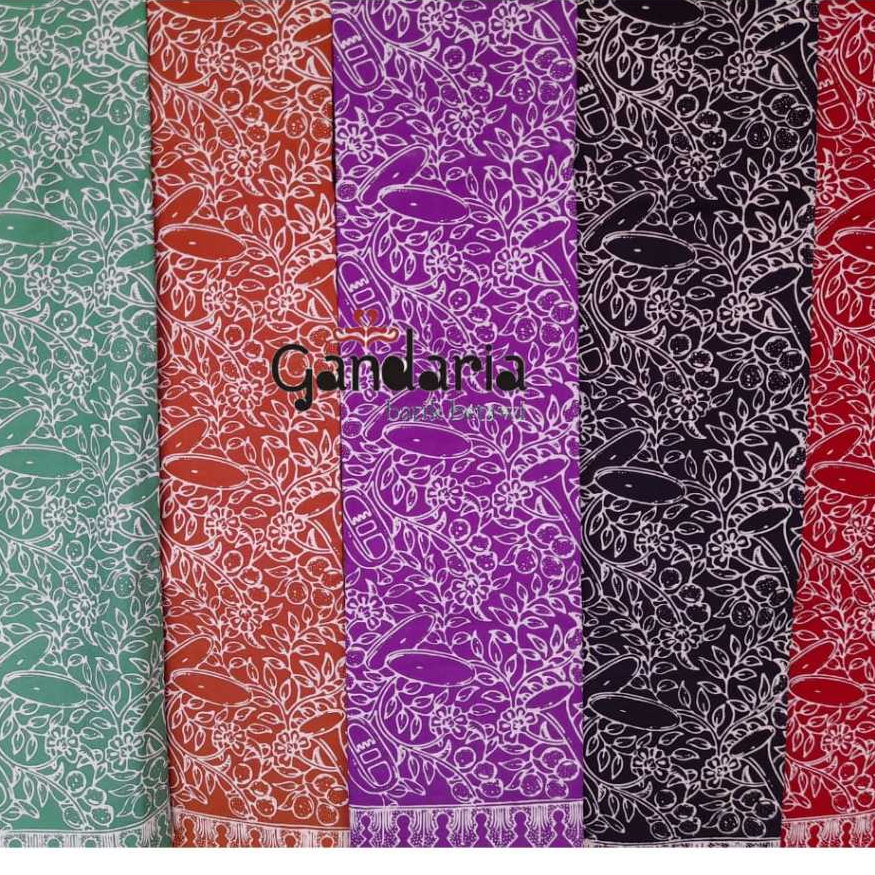Jual Gandaria Batik Betawi Kain Batik Cap Asli - Motif Alat Musik ...