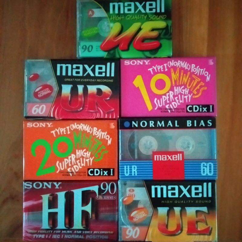 Jual Kaset Pita Kosong Baru Segel Maxell Sony | Shopee Indonesia