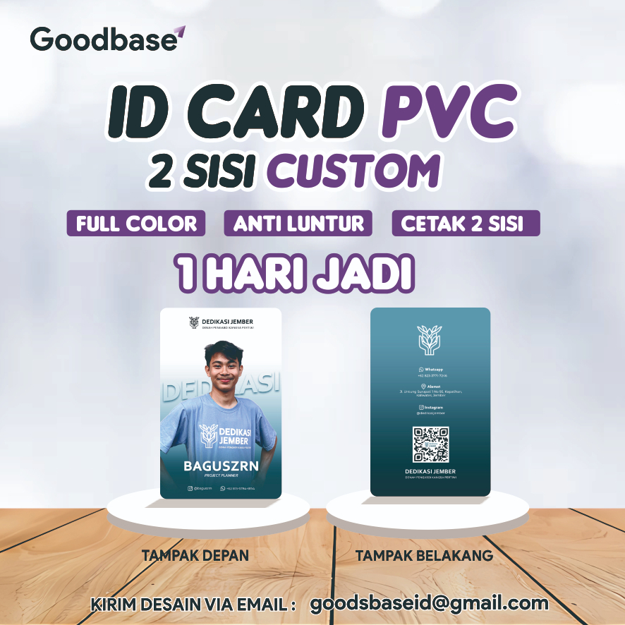 Jual Id card PVC 1 paket (5pcs) | Kartu identitas | Idcard | card ...