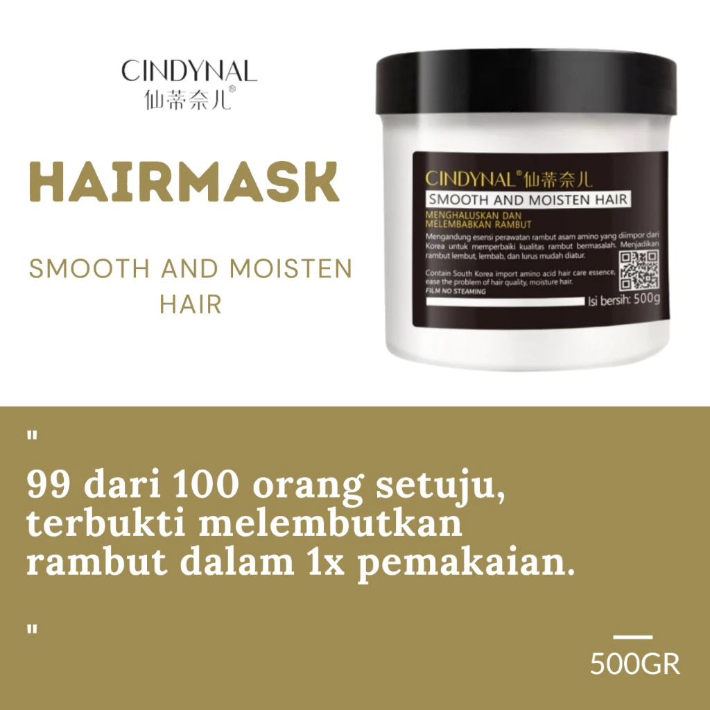 Jual CINDYNAL Smooth And Moisten Hair 500g | Shopee Indonesia