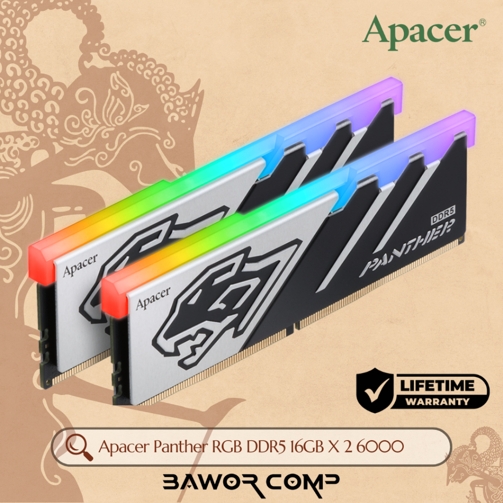 Jual Apacer Panther RGB Longdimm DDR5 16GB X 2 6000Mhz | Memory Ram ...