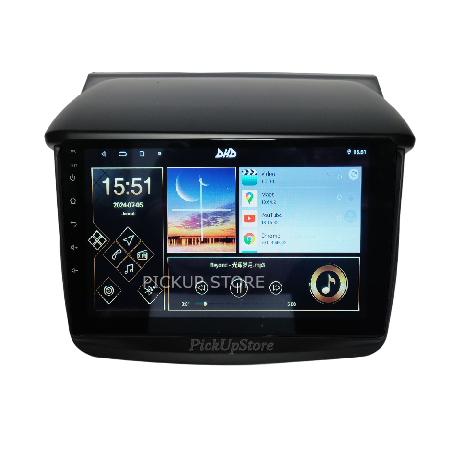 Jual Paket Head Unit Android 9inch DHD Ram 4/64Gb dgn Frame Pajero 2008 ...