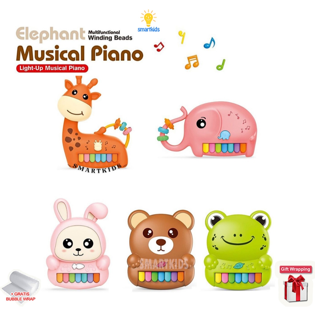 Jual Mainan Animal Piano Musik Cahaya Beads Whack A Mole Suara Hewan ...