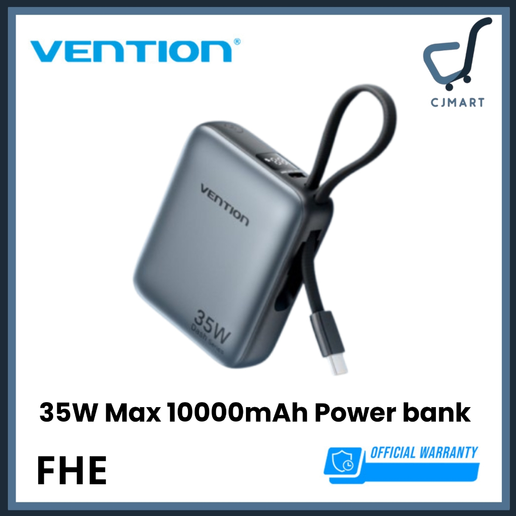 Jual Vention Power Bank Dash Series 10.000mAh 35W/45W PD PPS Built in ...