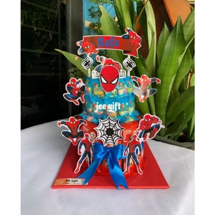 Jual Tower snack karakter Spiderman/snack cake/snack tower/hadiah ultah ...