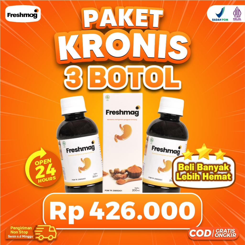 Jual Paket Kronis 3 Botol - Madu Freshmag Fresh Mag Maag Presmag Solusi ...
