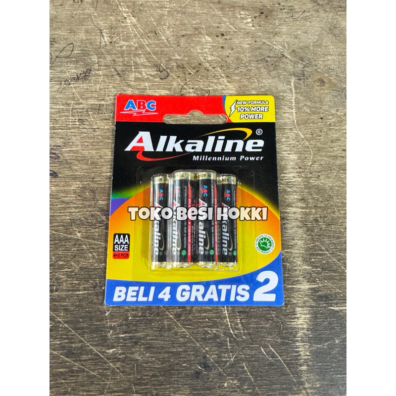 Jual Baterai Alkaline AAA ABC / Baterai Remote Alkaline A3 ( 1 Pcs ) | Shopee Indonesia