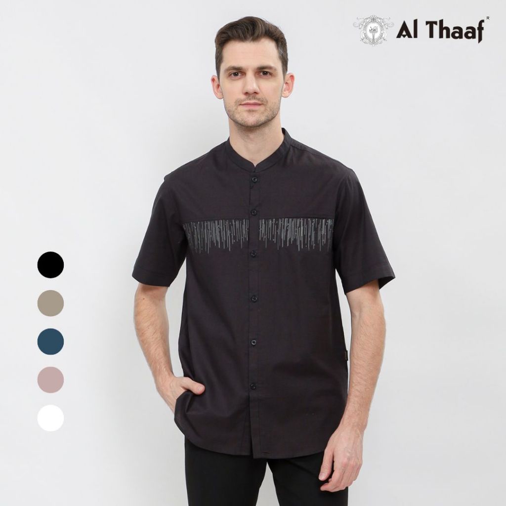 Jual Althaaf Baju Koko Tangan Pendek Full Katun - Farras Series - 0190 - Baju Muslim (S-XXXL ...