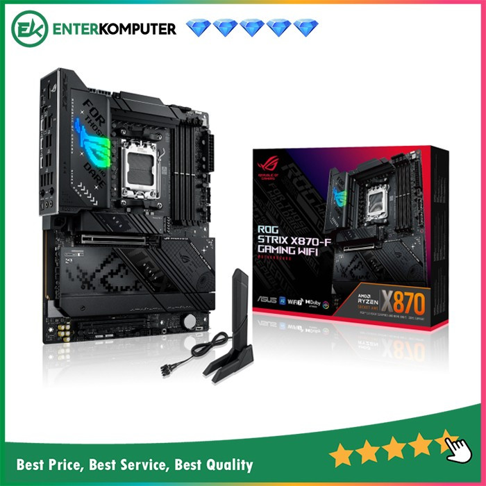 Jual Asus ROG STRIX X870-F GAMING WIFI - AM5 AMD X870 DDR5 USB3.2 Type ...