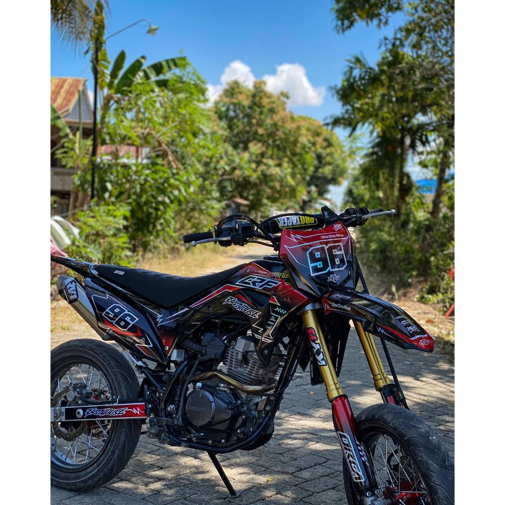 Jual DECAL STIKER HONDA CRF MEREH HITAM SUPER GLOSSY FULL BODY - CRF ...