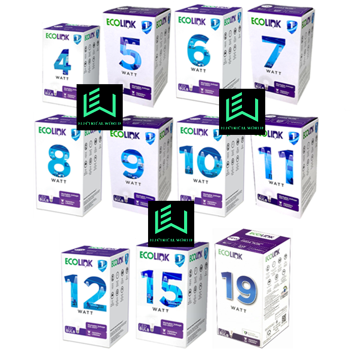 Jual (GROSIR) Ecolink LED Bulb 4 5 6 7 8 9 10 11 12 15 19 Watt Putih ...