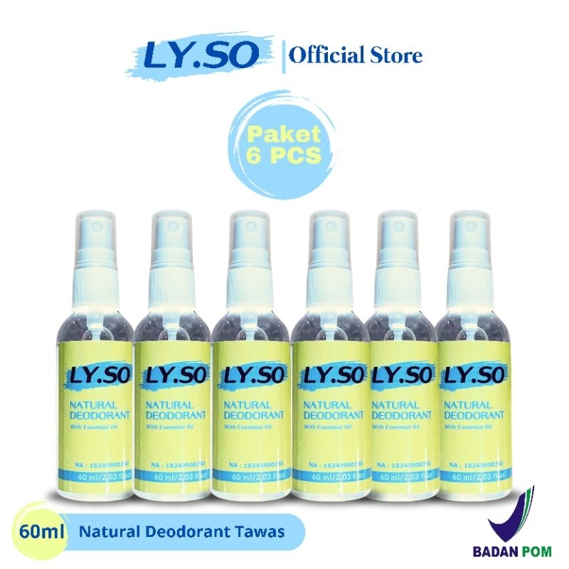 Jual Deodorant spray ly.so paket hemat 6pcs menghilangkan bau ketiak ...