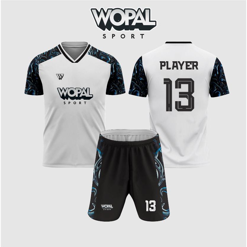 Jual JERSEY FUTSAL CUSTOM FULL PRINTING MOTIF WHITE GALAXSI | Shopee ...