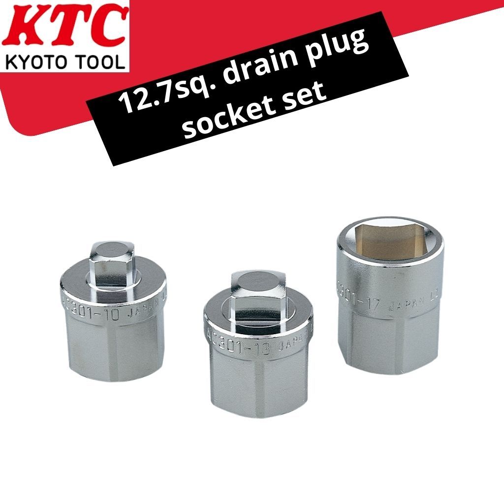 Jual KTC 12.7sq. drain plug socket set ATC3013 Set soket sumbat ...