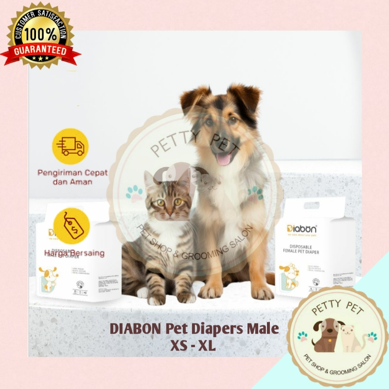 Jual Diabon Male Pet Diapers Popok Anjing Jantan Pempers Doggy Puppy ...
