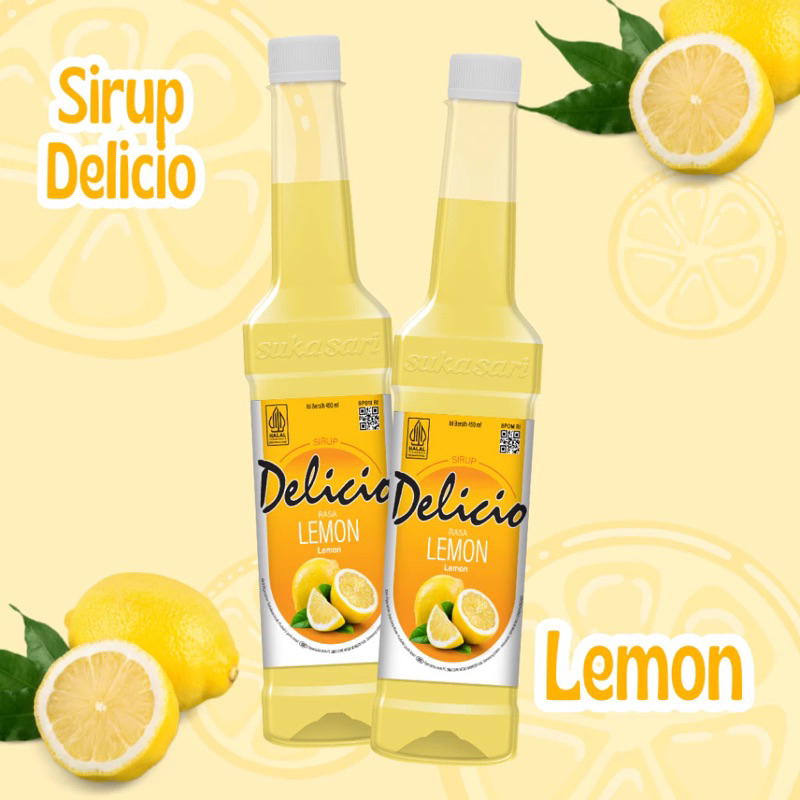 Jual Sirup Delicio rasa LEMON/ Sirup Nikisari Lemon/Sirup Segar Rasa ...