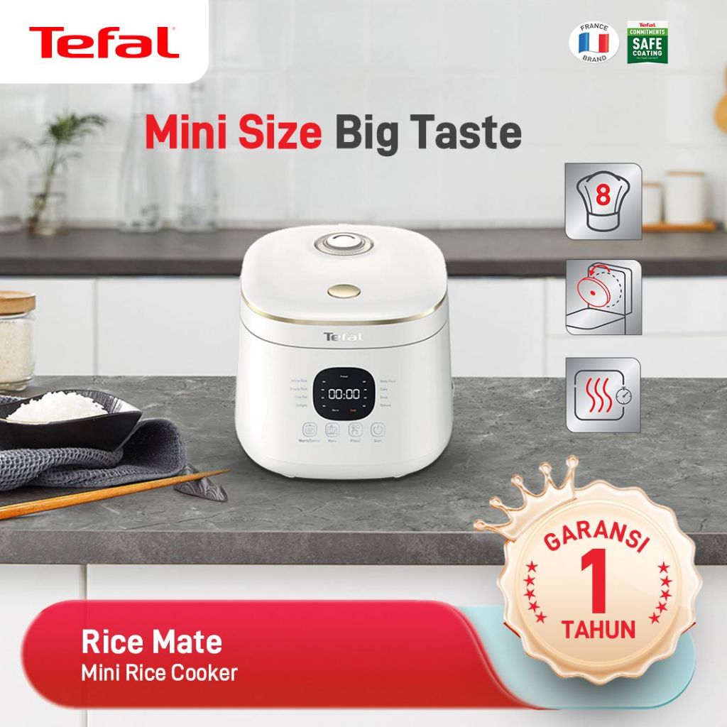 Jual [FREE WOKPAN 16CM] Tefal Mini Rice Cooker Digital / Penanak Nasi ...