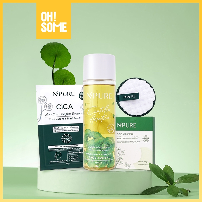 Jual OHSOME - NPURE CICA TREATMENT Natural Acne Care Exclusive Set ...