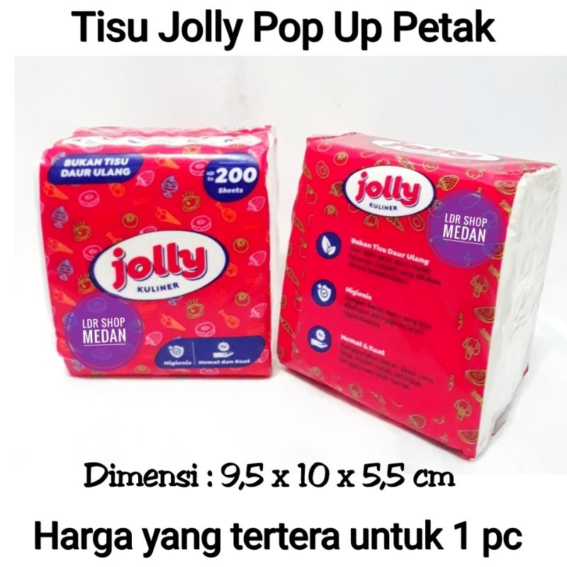 Jual Jolly Tissue Tisu JOLLY Pop Up 90 gr 200 Sheets | Shopee Indonesia