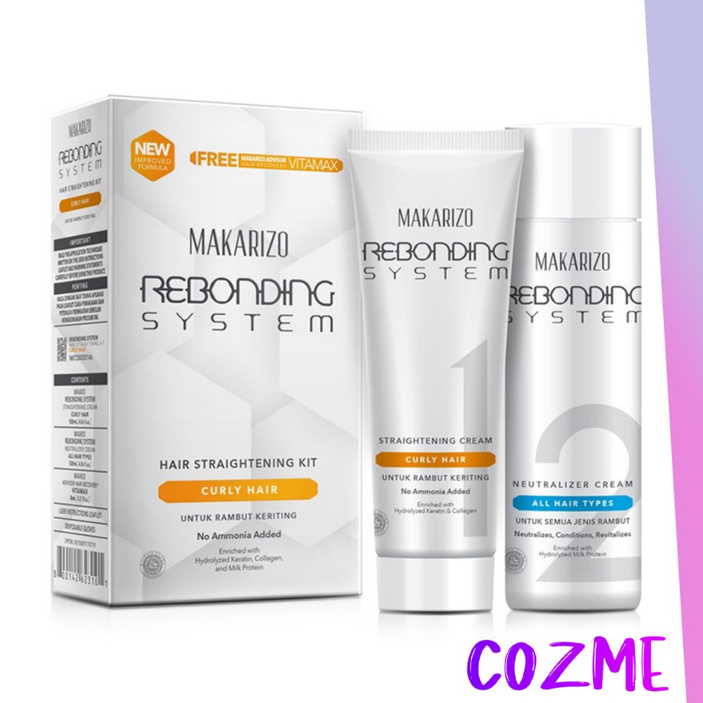 Jual Makarizo Rebonding System SSS Pelurus Rambut Keriting / Ikal 120gr ...