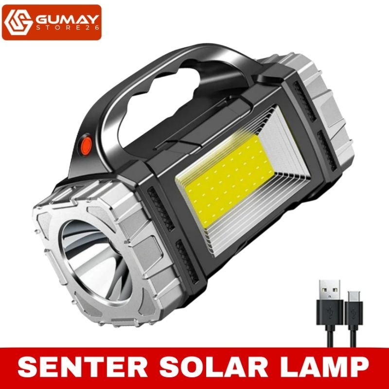 Jual Senter Solar Multi Fungsi LONGDA GL-2289 - Senter LED COB Super ...