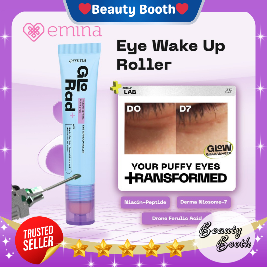 Jual EMINA Glo Rad Eye Wake Up Roller 15ml | Shopee Indonesia
