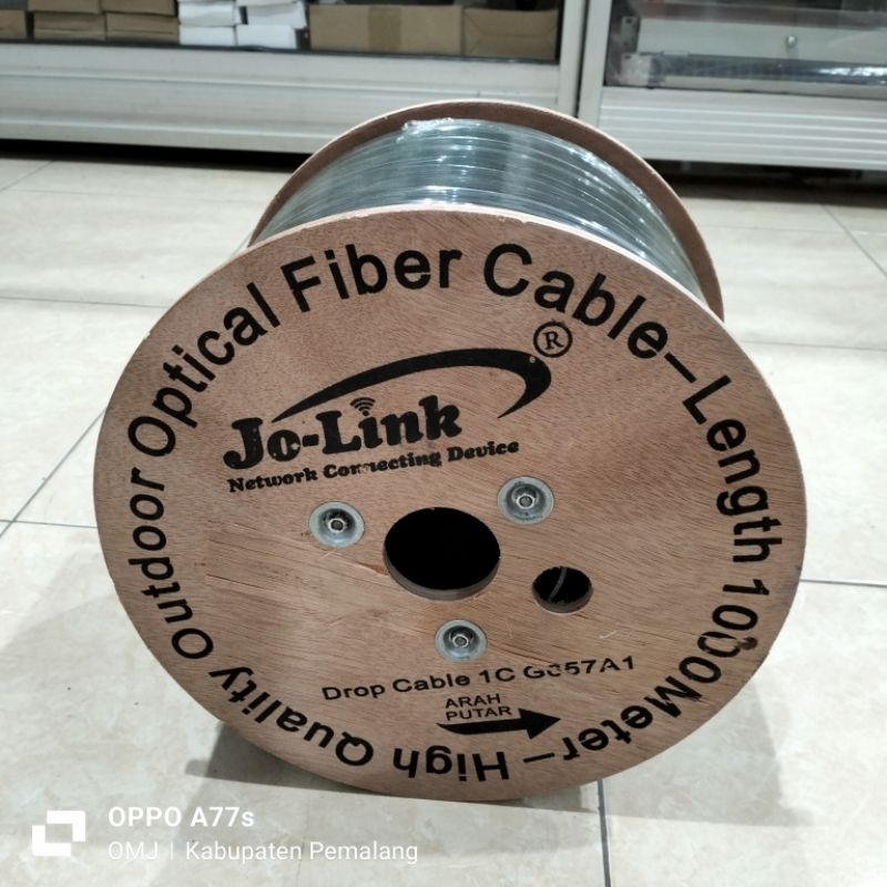 Jual Kabel Dropcore 1 Core 3 Seling Merk Jolink/Kabel Fiber Optik/1 ...