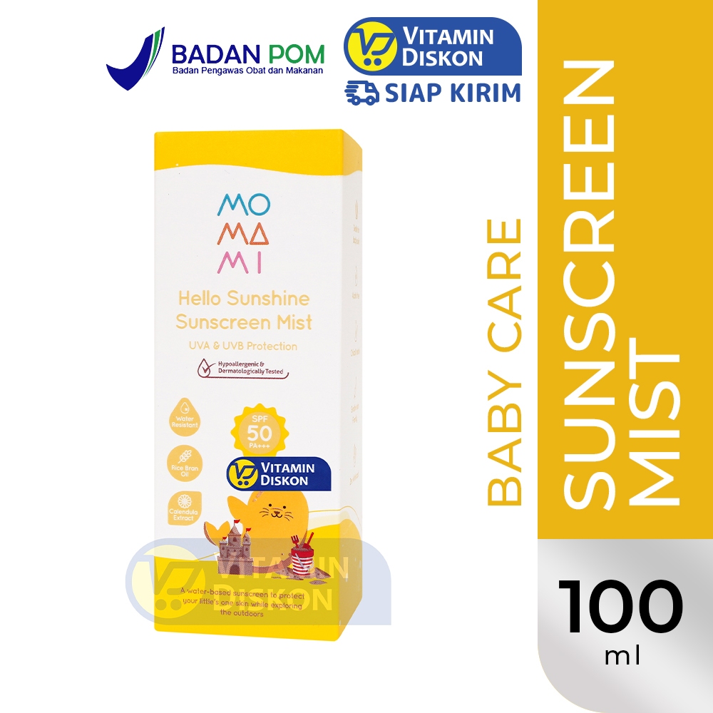 Jual MOMAMI HELLO SUNSHINE SUNSCREEN MIST 80ML | Sunscreen Mist Anak ...