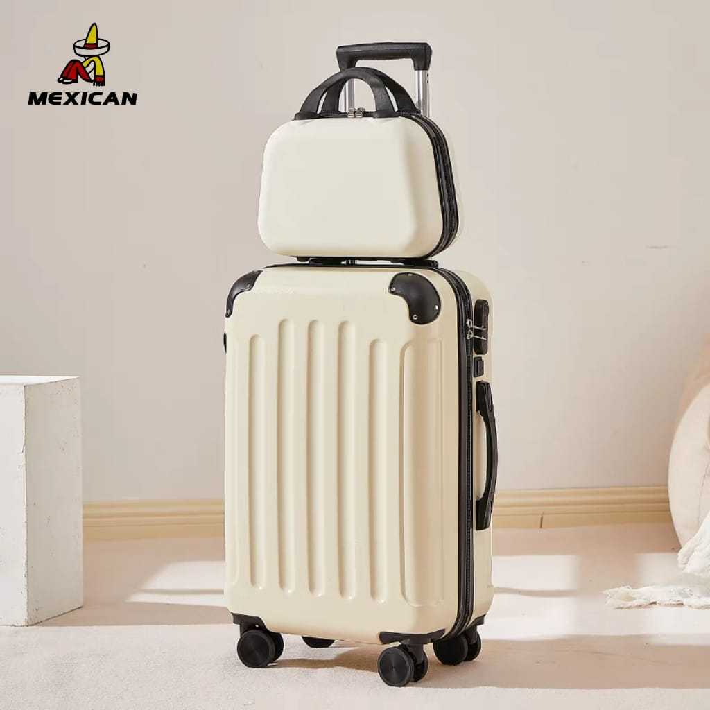 Jual Mexican 20 inch Koper klasik Tas Travel bag Ringan Beroda Empat ...