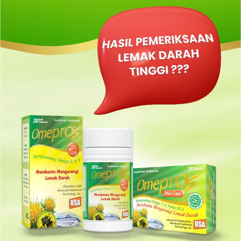 Jual Omepros Soft Caps 60 / Suplemen Penurun Kolesterol atau Lemak ...