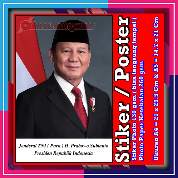 Jual Sticker Poster Presiden Wakil indonesia Prabowo gibran Pancasila ...