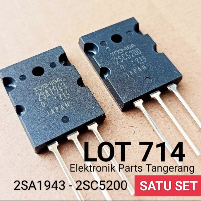 Jual TOSHIBA 2SA1943 2SC5200 ( Lot 714 ) TRANSISTOR 2SA1943 2SC5200 A1943 C5200 TOSHIBA 2SC5200 ...