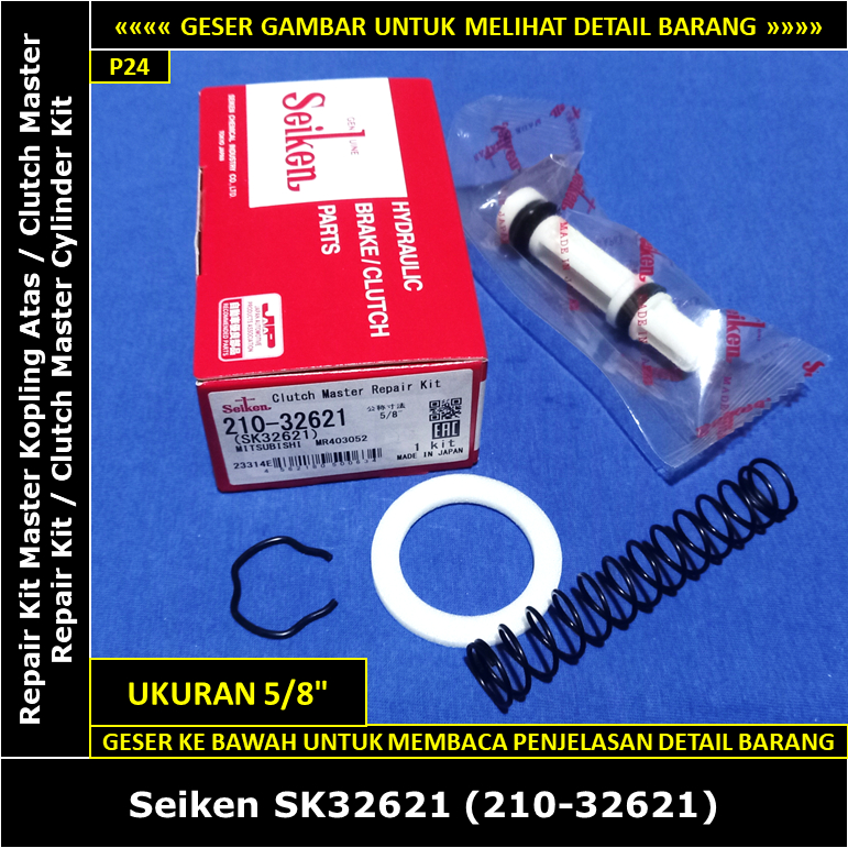 Jual Repair Kit Master Kopling Atas Mitsubishi Kuda Diesel 2500 cc 1999-2005 Seiken SK32621 210 ...