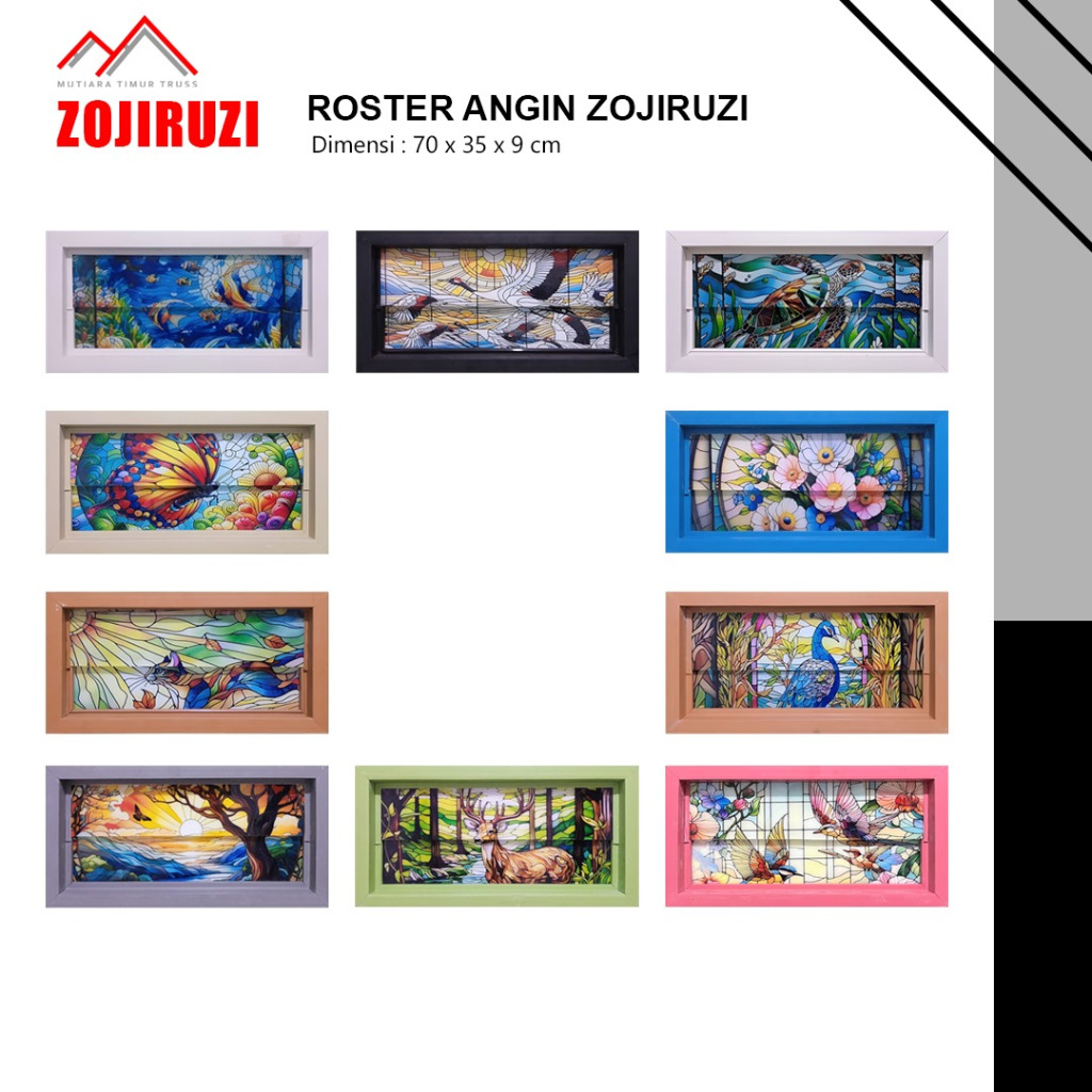 Jual Roster Angin PVC Zojiruzi Modern dan Minimalis | Bisa custom ...
