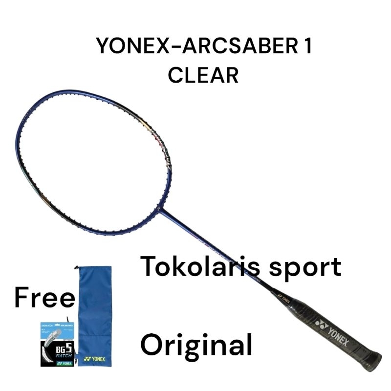 Jual YONEX BADMINTON ARCSABER 1 CLEAR ORIGINAL / RAKET BADMINTON YONEX ...